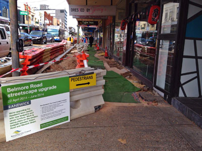 Belmore Road Streetscape Upgrade Works Continue - Randwick City Council