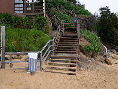 Step on up! Construction on Little Bay beach stairs now complete ...