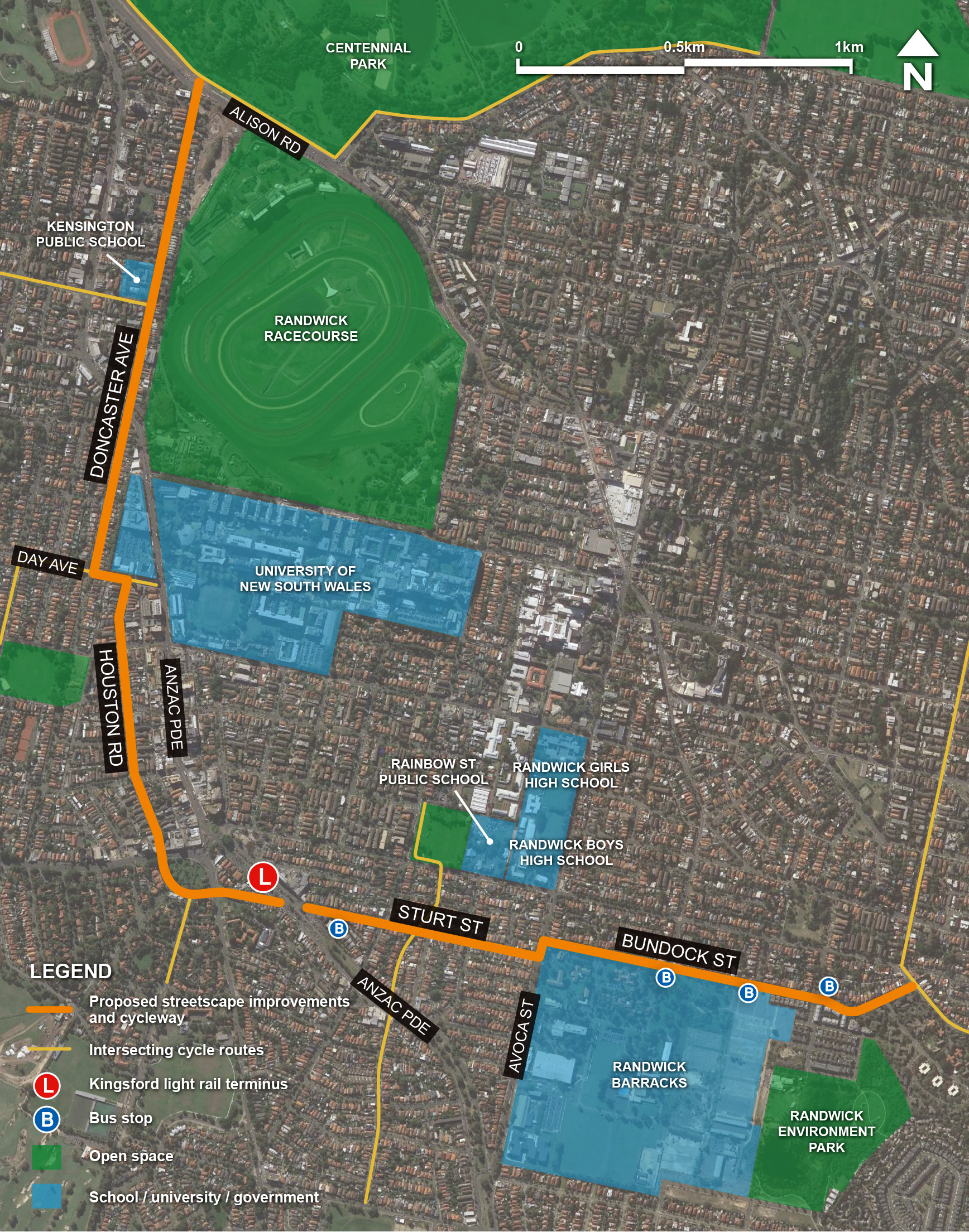 Pedestrian & cycling streetscape improvements - Randwick City Council